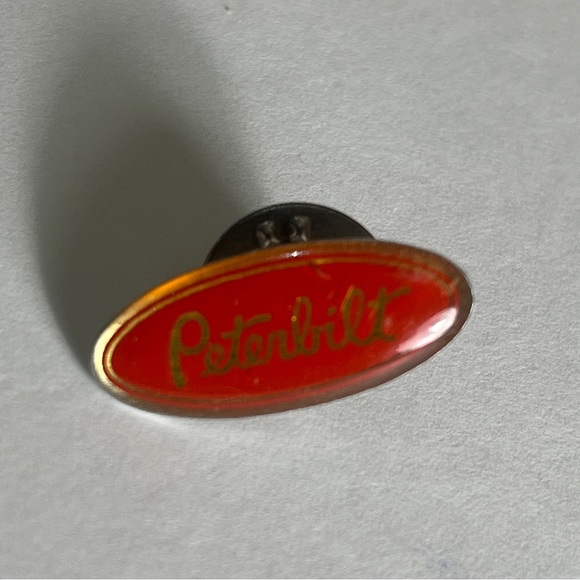 None | Jewelry | Vintage Peterbilt Enamel Lapel Hat Pin | Poshmark